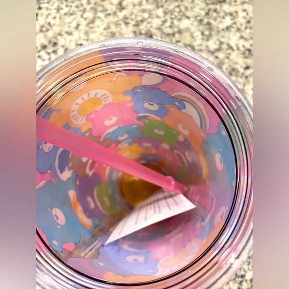 Care Bears | Dining | Care Bears Tumbler With Lid And Topper Straw 24oz ...
